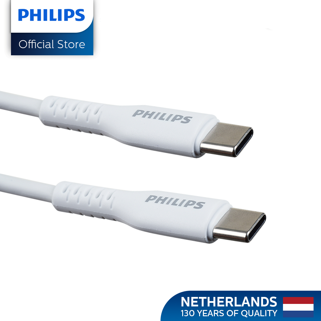 Philips 1.2 Meter 20Watts USB C to USB C Cable Fast Charging TPE-Silic ...